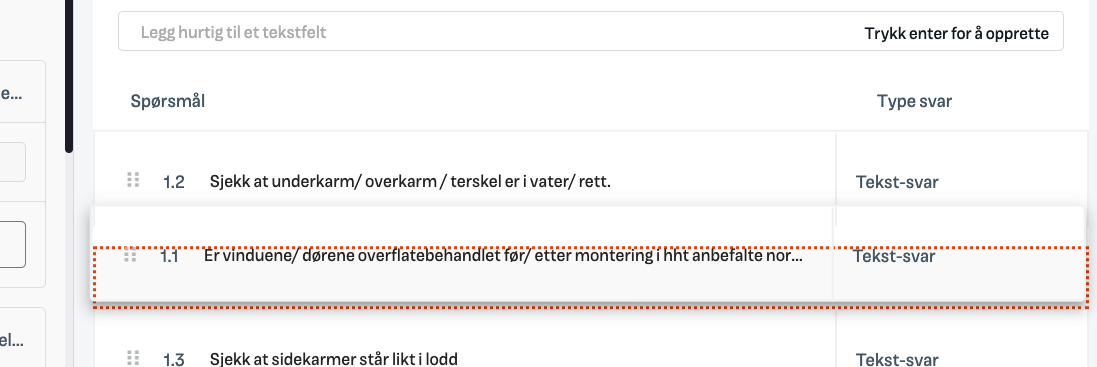 Kom i gang med Sjekklister